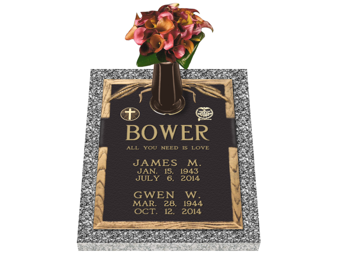 Dynasty Ceres Vase Double Interment Companion Bronze With Vase